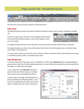 MS Word 2010 tutorial 6 | PDF