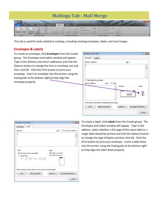 MS Word 2010 tutorial 6 | PDF