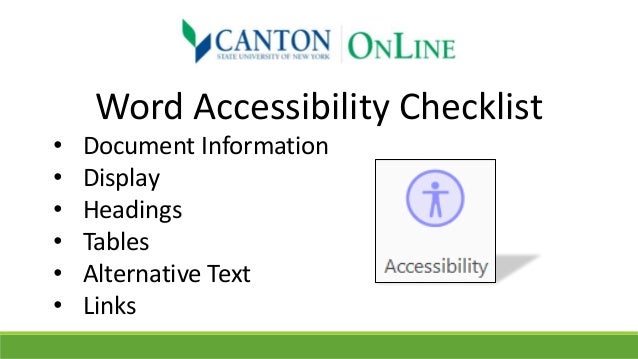 Word accessibility powerpoint