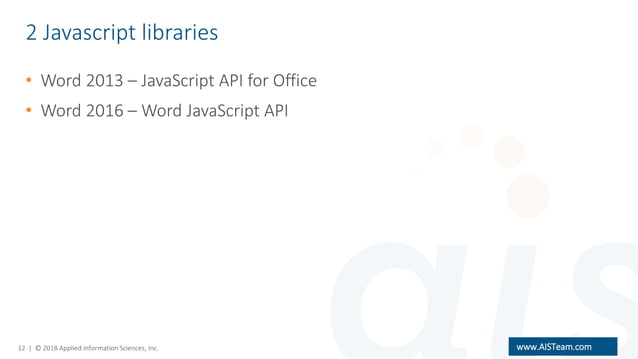 Word Add-Ins Using Javascript + HTML | PPT