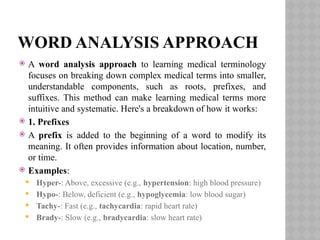 word analysis approach to learning medical terminology.pptx