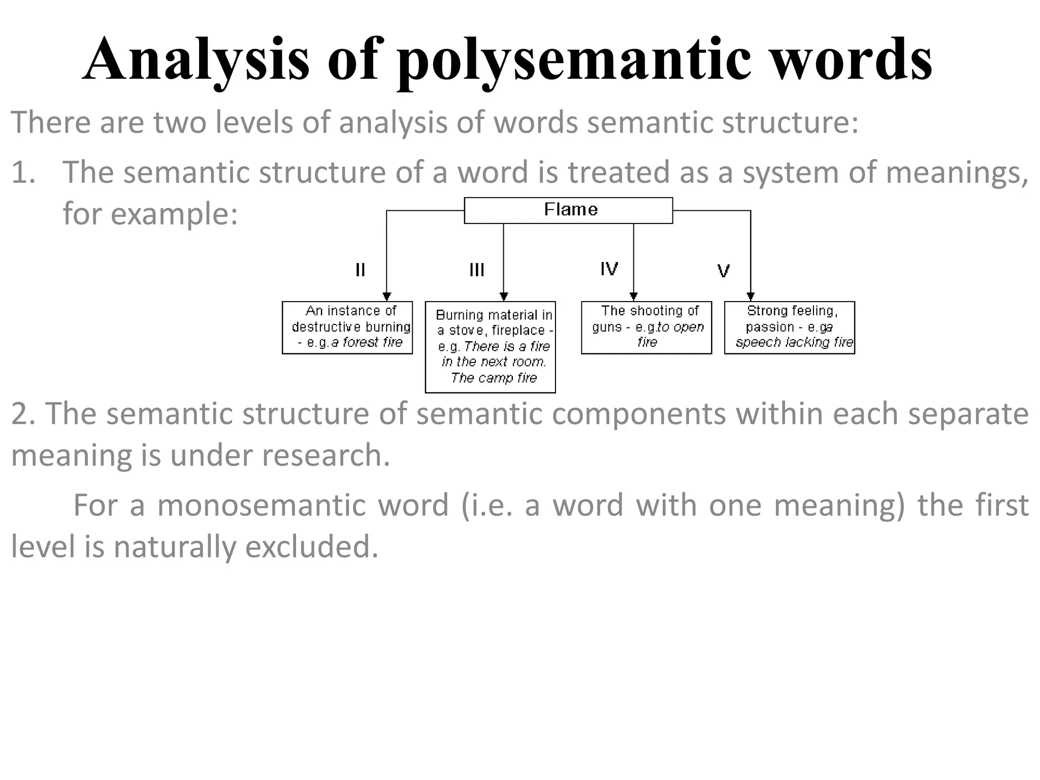 Word and its semantic structure | PPTX