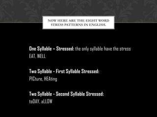 Word and sentence stress | PPTX