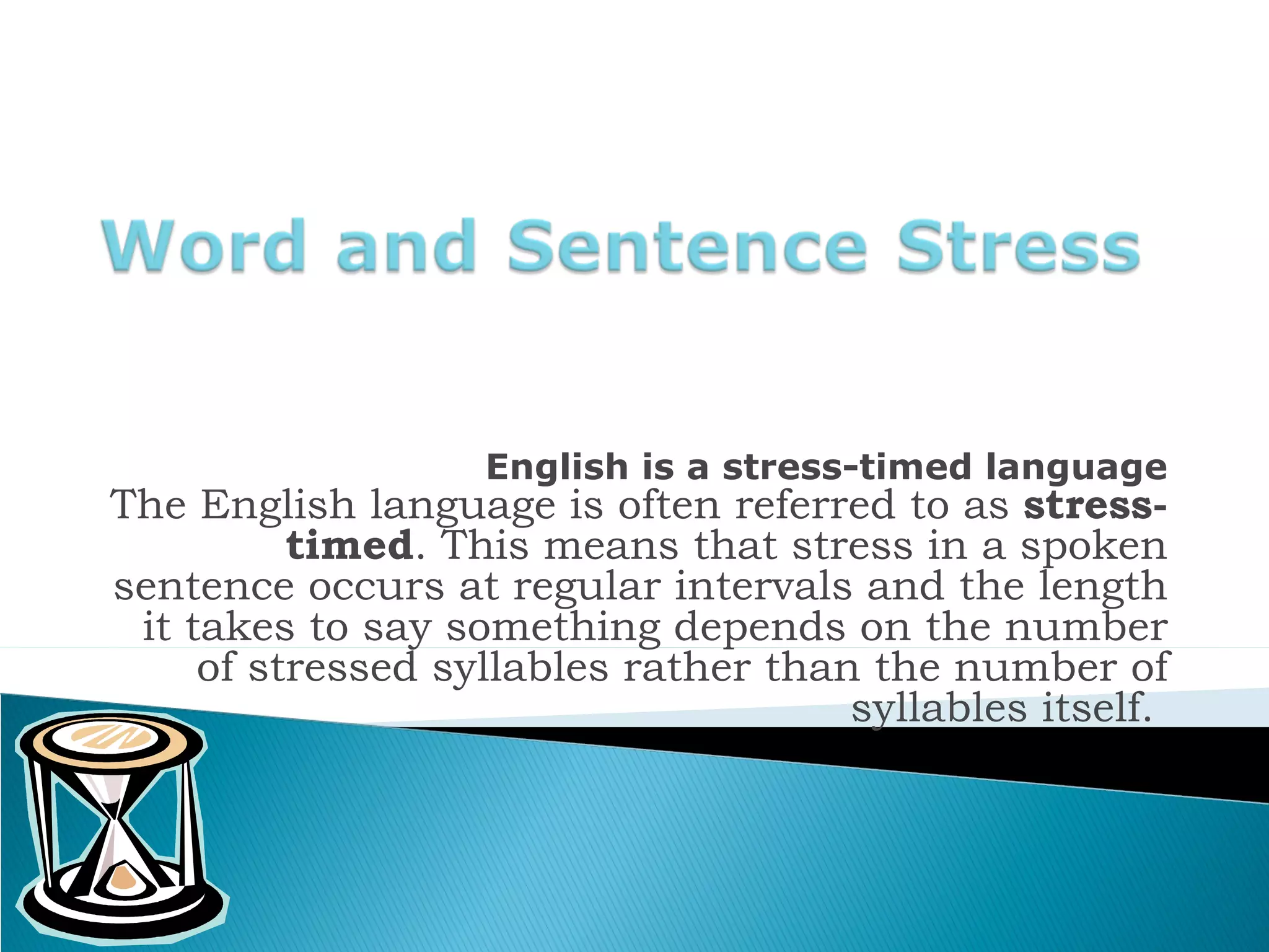 Word and sentence stress | PPT