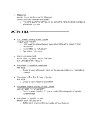 Microsoft Word Assignment | DOC | College Education | Education