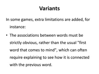 Word Association | PPTX