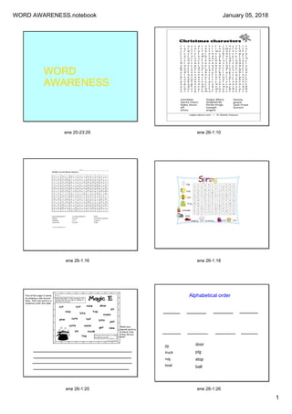 Word awareness | PDF