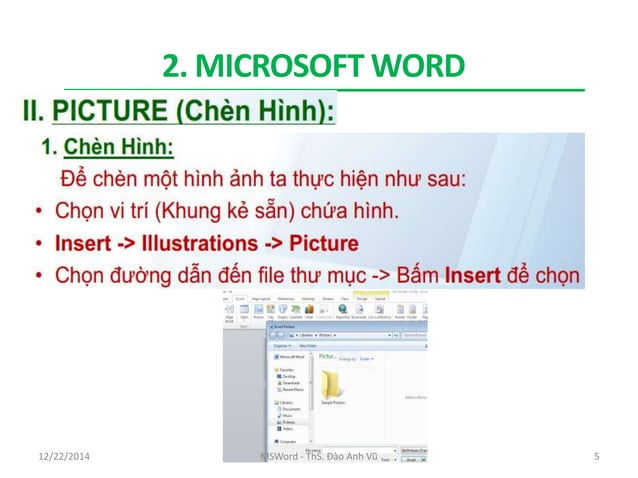 Word - Bai 4: TABLE – PICTURE – WORDART THANH CÔNG CỤ DRAWING EQUATION | PPT