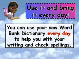 Tom's TEFL - Word Bank Dictionary Training | PPT