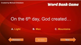 Word Bank Game (trial) | PPT