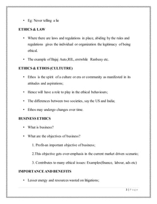 BECG - MG UNIVERSITY 3RD SEMESTER - FULL NOTES | DOCX