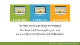 Wordbee Certification and E-learning Program | PPT