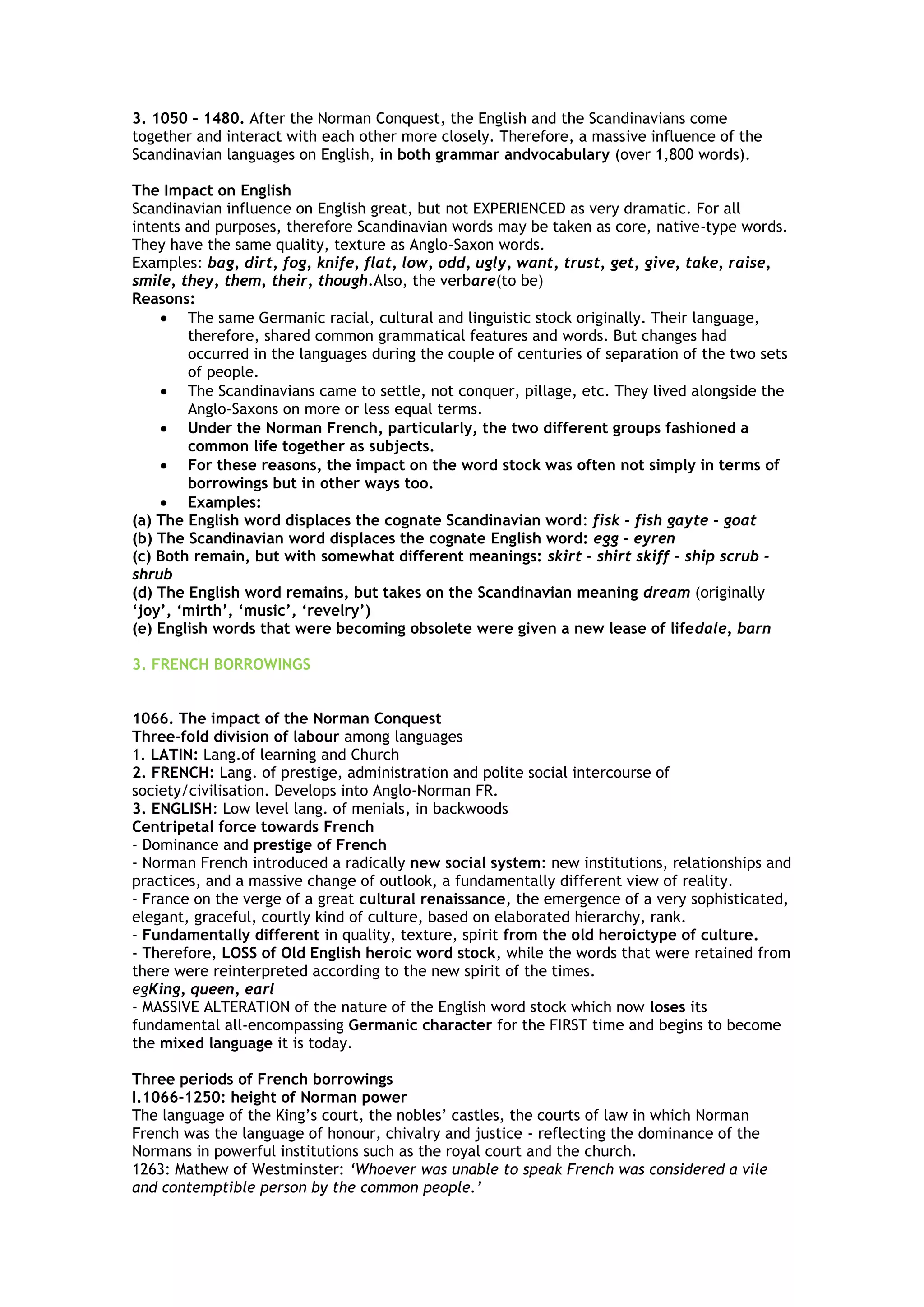 Word borrowings in english | DOCX