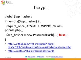 Sysops tipy pro lepší WP | PPTX