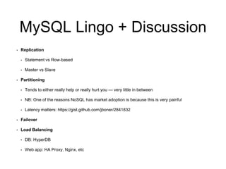 HyperDB, MySQL Performance, & Flavors of MySQL | PPTX