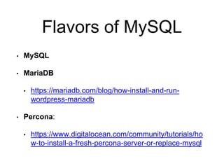 HyperDB, MySQL Performance, & Flavors of MySQL | PPTX
