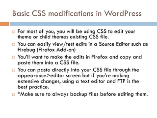 WordCamp Atlanta 2014 - CSS For Beginners - By Michael Earley of ATL Squared Website Design | PPT