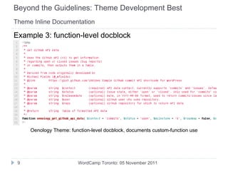 WordCamp TOR: Beyond The Guidelines - Theme Development Best Practices ...