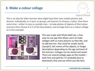 5 ideas for teaching colours using apps and mobile devices | PPT