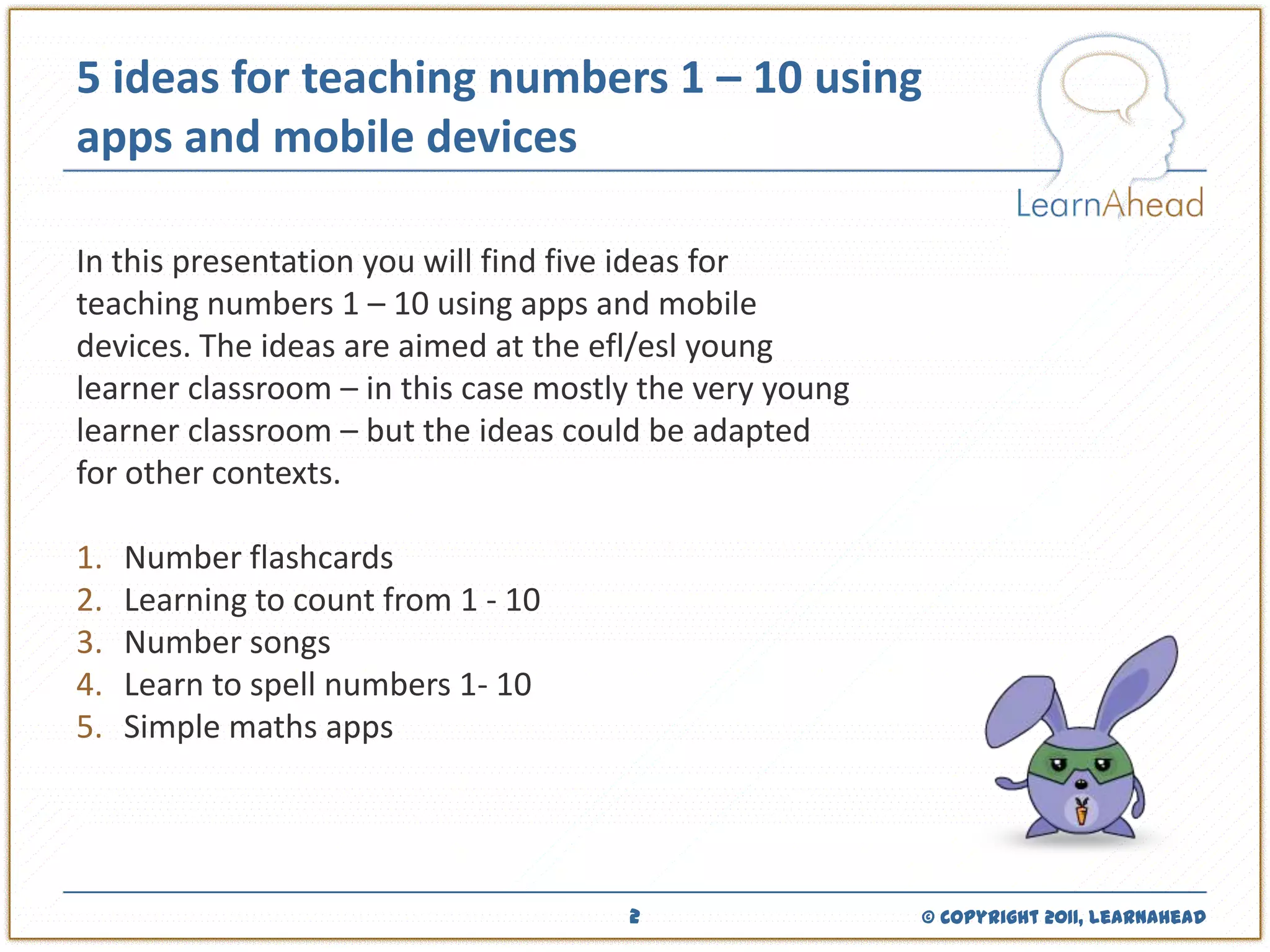 5 ideas for teaching numbers 1 - 10 using apps and mobile devices ...
