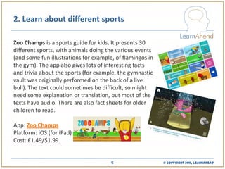 5 ideas for teaching about the topic of sport using apps and mobile ...
