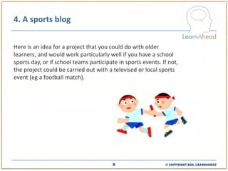 5 ideas for teaching about the topic of sport using apps and mobile ...