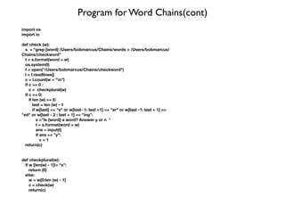 Word chains | PDF