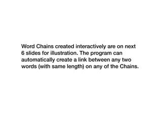 Word chains | PDF