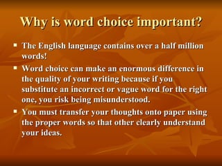 Word Choice | PPT