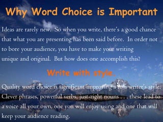 Word choice | PPTX