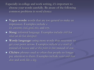 Word choice | PPTX