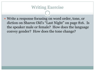 Word Choice, Word Order & Tone | PPTX