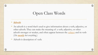 Word class | PPTX