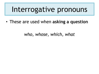 English Language Terminology: Word Classes | PPTX