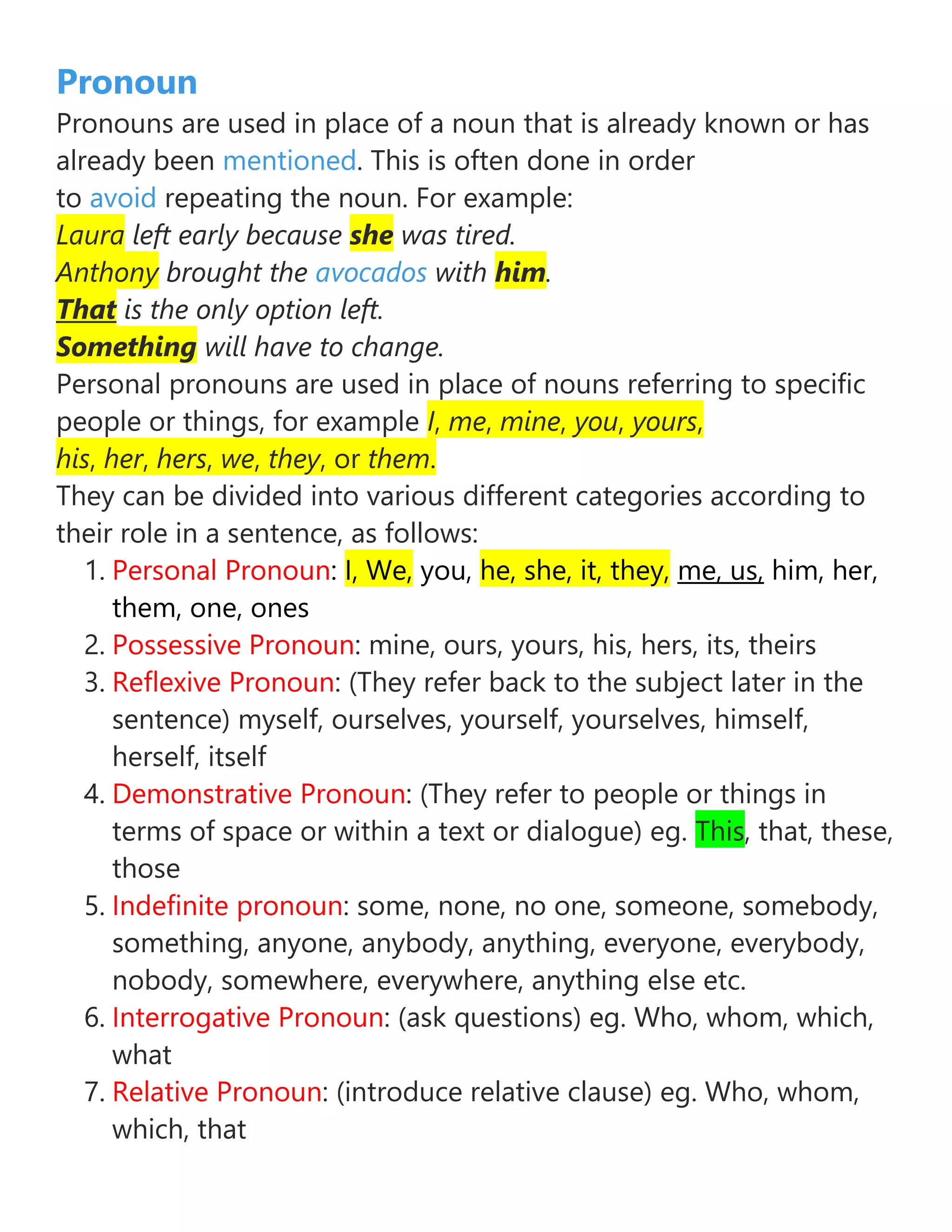 Word classes / Part of speech | PDF