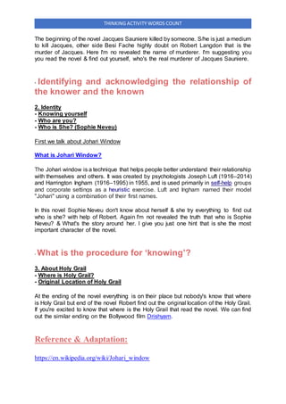 thinking activity | DOCX
