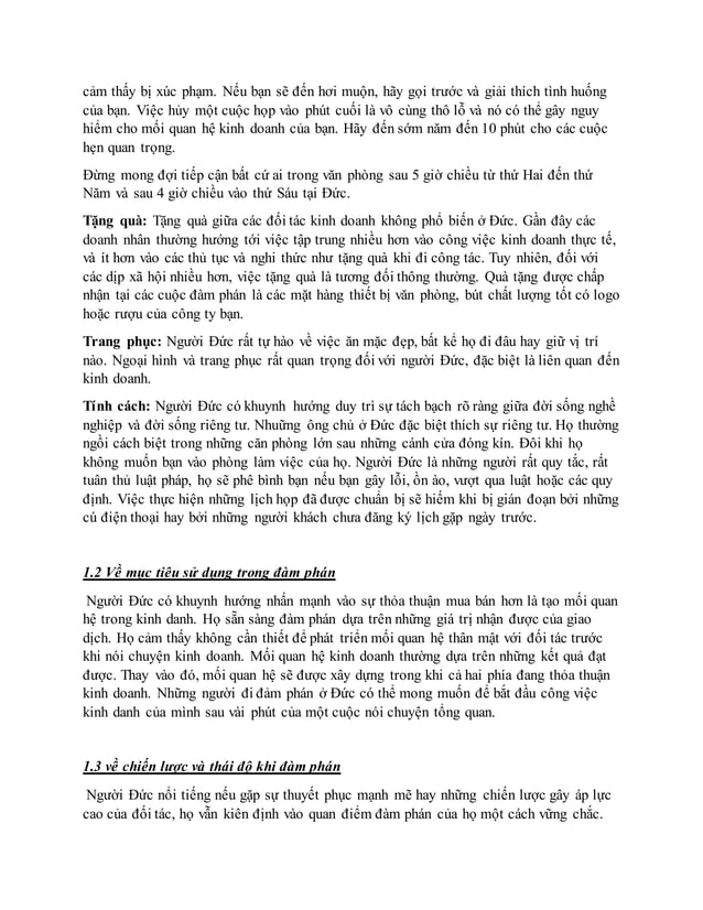 Word Đàm phán thương mại với người Đức | DOCX
