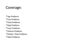 Worded Problems on age, clock, mixture.pptx