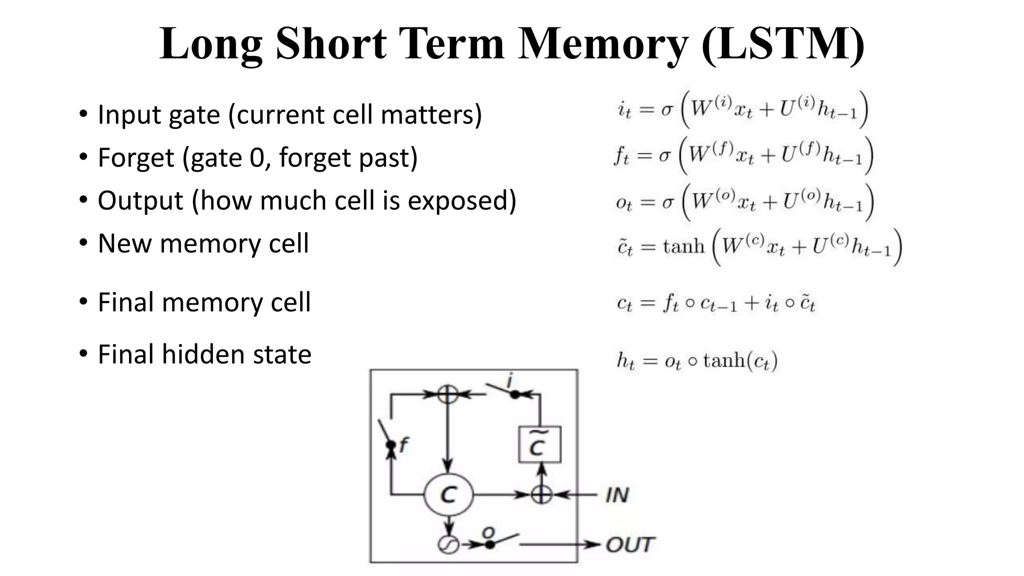 Word embeddings, RNN, GRU and LSTM | PPTX