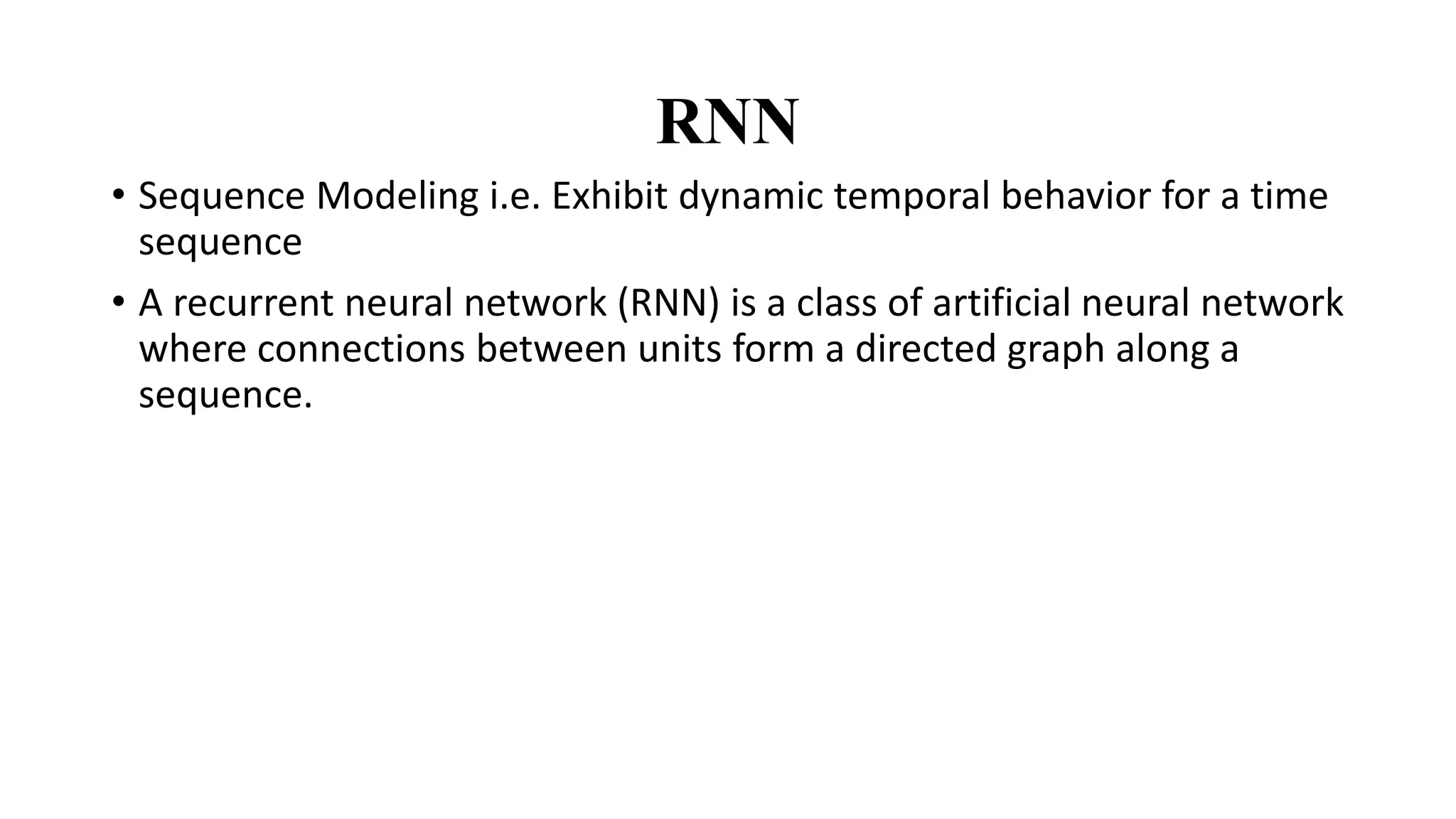 Word embeddings, RNN, GRU and LSTM | PPTX