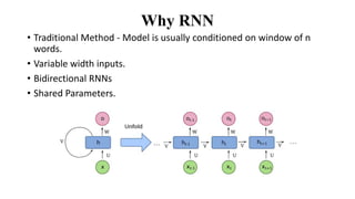 Word embeddings, RNN, GRU and LSTM | PPTX