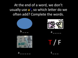 Never-ending letters - teaching and learning the spelling of English ...