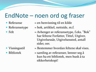 Word + EndNote | PPTX