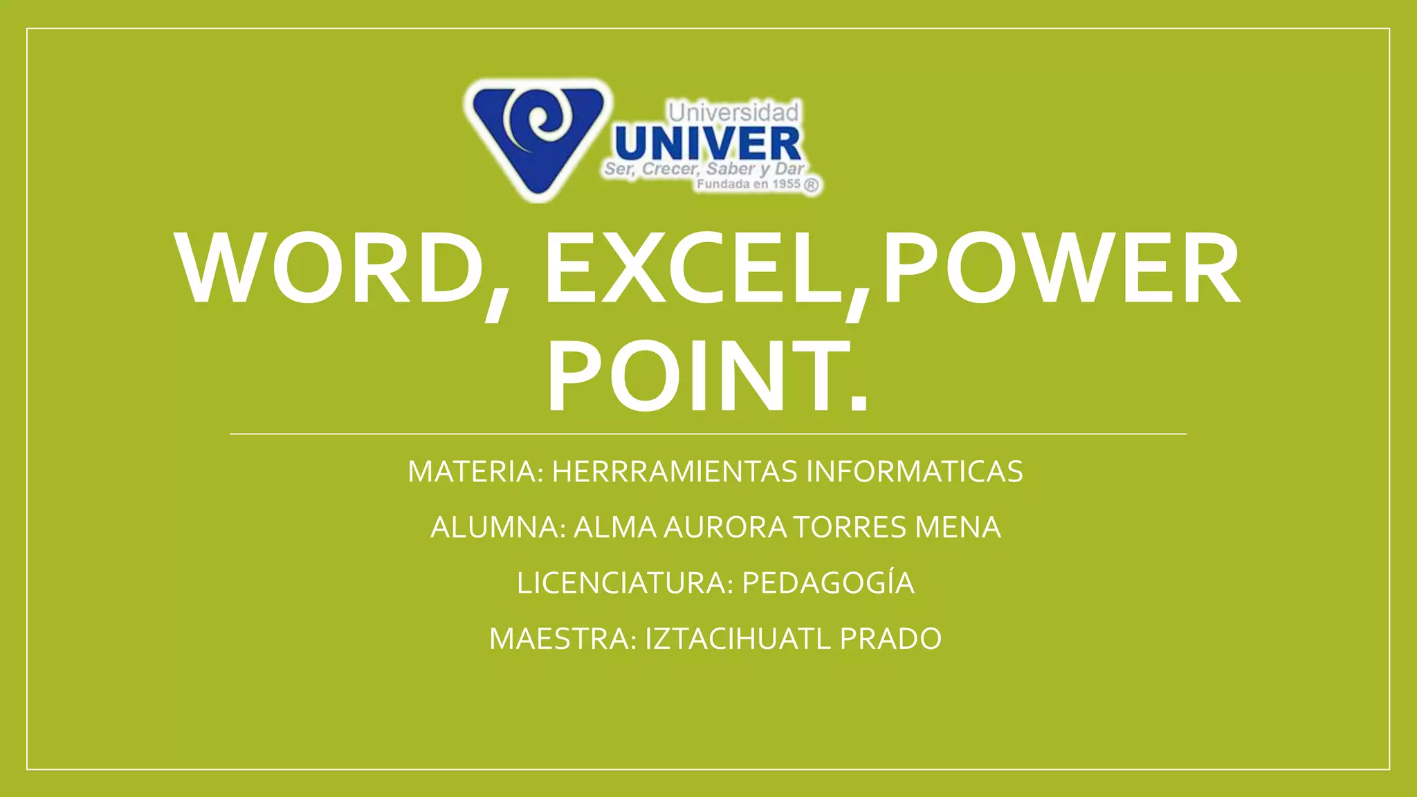 Word Excelpower Point Ppt