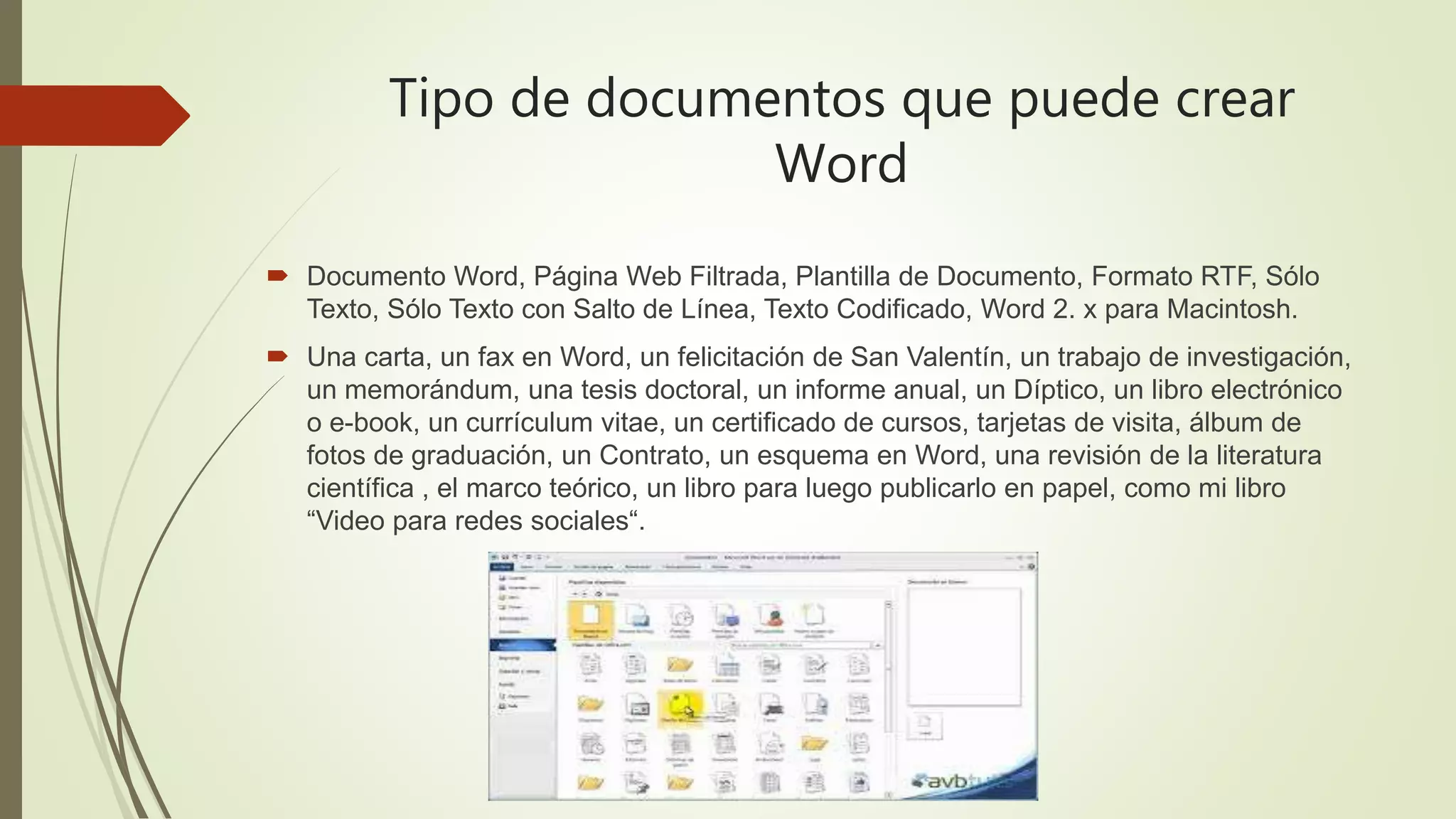 Word, excel y power point | PPTX