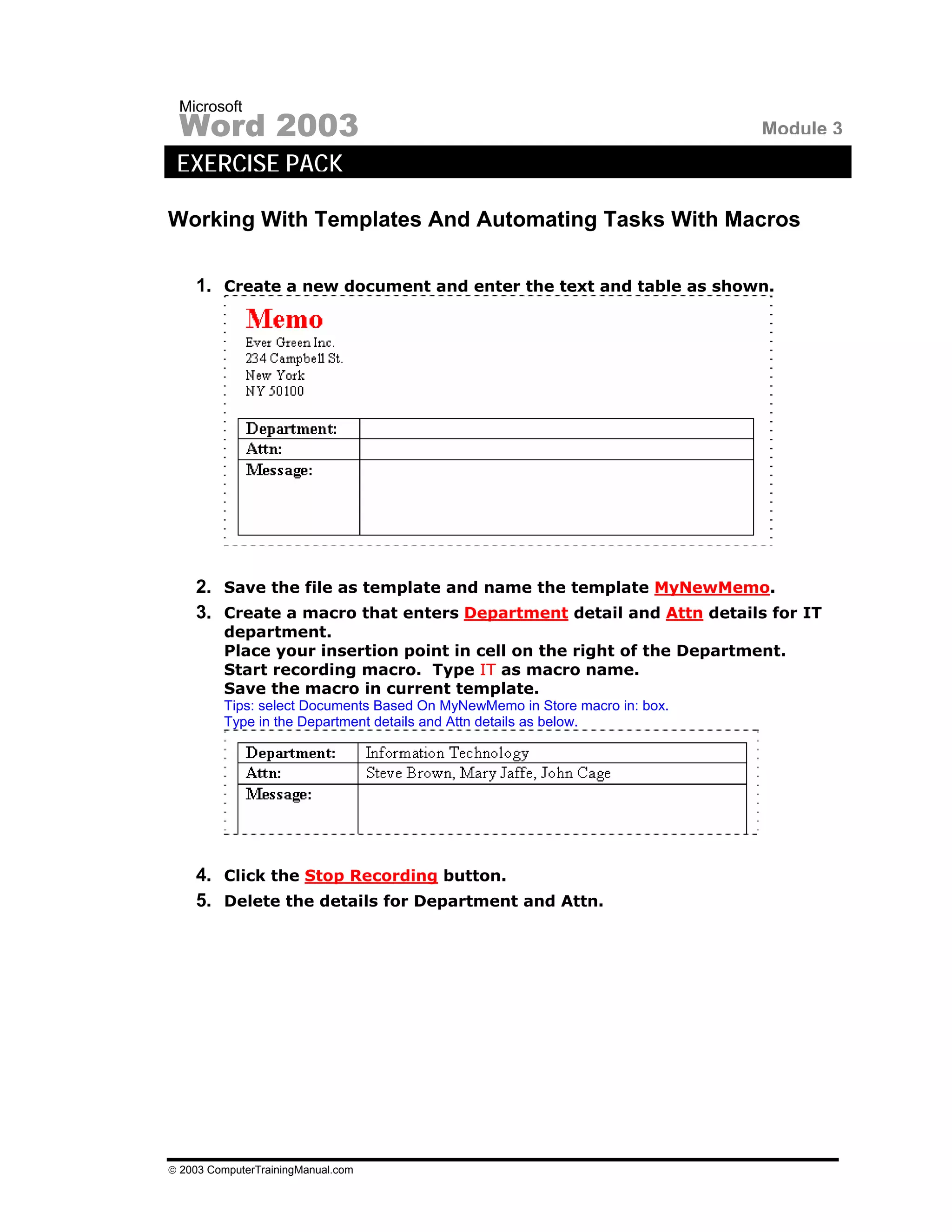 Word exercises (1) | PDF