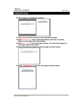 Word exercises (1) | PDF