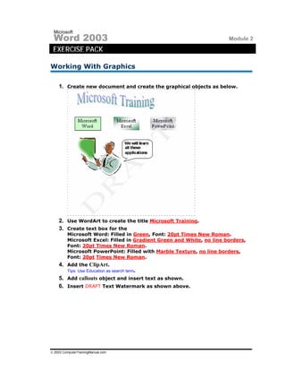 Word exercises (1) | PDF