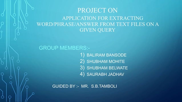 Word extraction | PPT