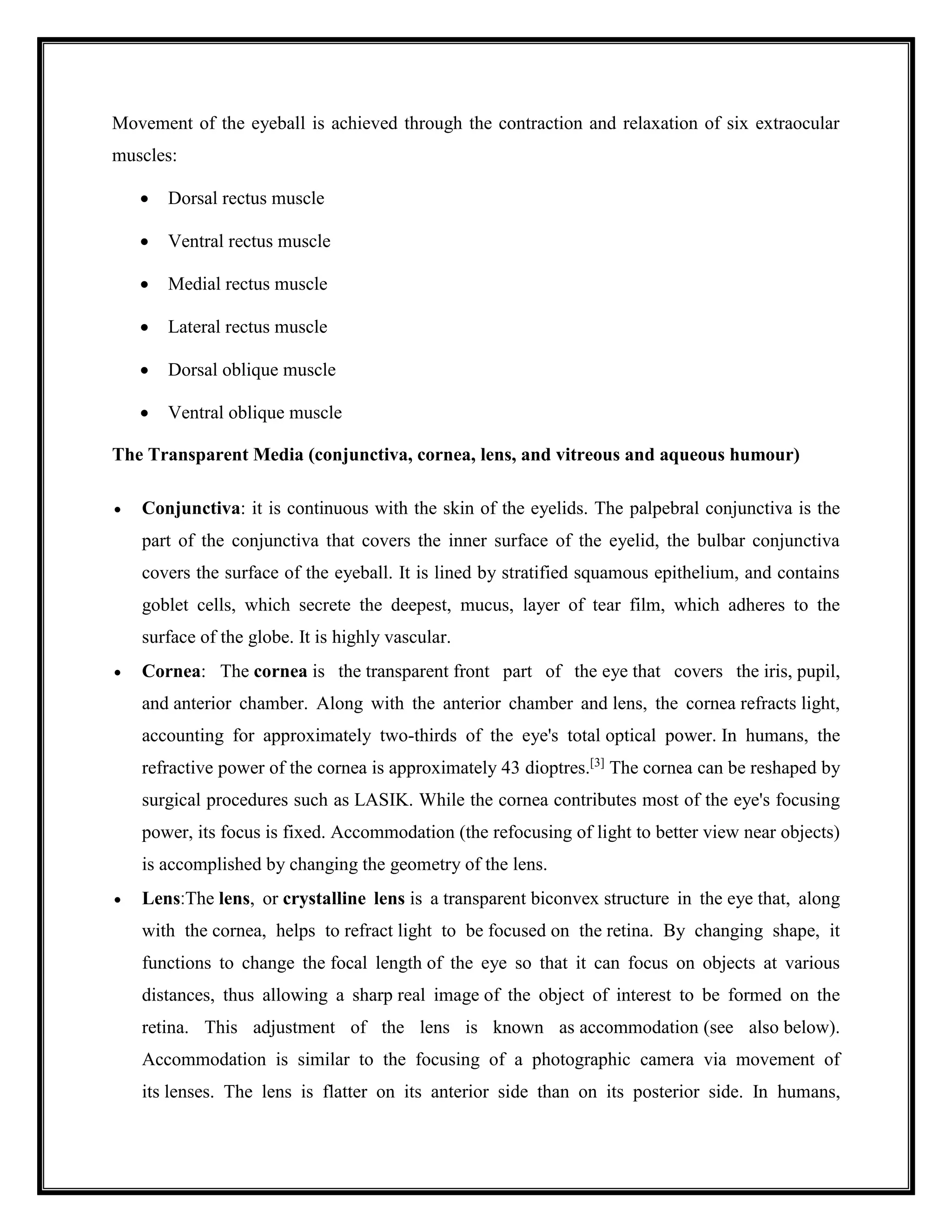 Anatomy of Eye by radhika kulvi, M.Sc nursing | DOCX